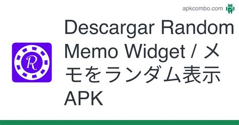 Random Memo Widget メモをランダム表示 Apk Android App Descarga Gratis