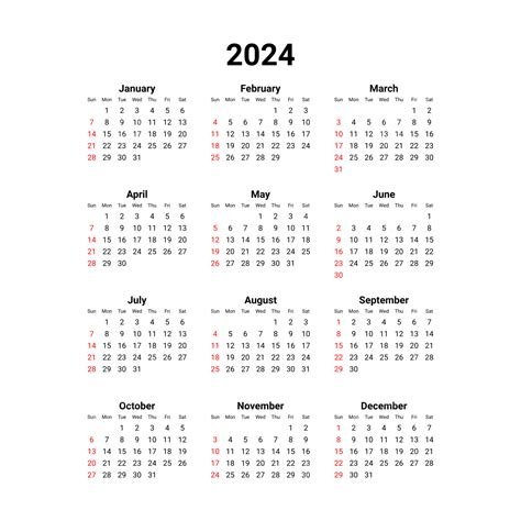 2024 簡單日曆 2024 年日历 2024 2024年日历向量圖案素材免費下載，png，eps和ai素材下載 Pngtree