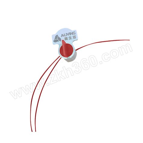 嘉利恩 旋钮式仪表铅封 雅生活定制 Yb 0670 圆形abs锁头 包胶线 旋钮式阀门状态 开关状态固锁铅封 常闭状态红色芯 尺寸φ06