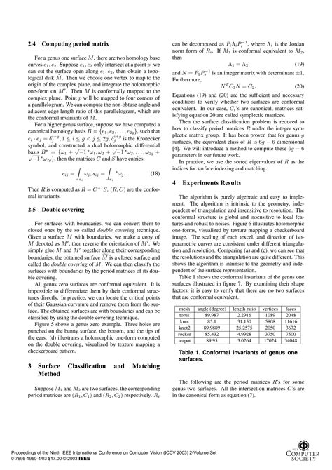 Surface Classification Using Conformal Structures Pdf