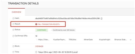 Usdt Trc Error Fail Transaction Revert Issue
