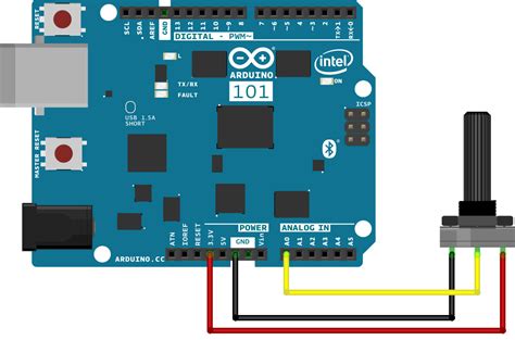Arduino подключение потенциометра ардуино уроки