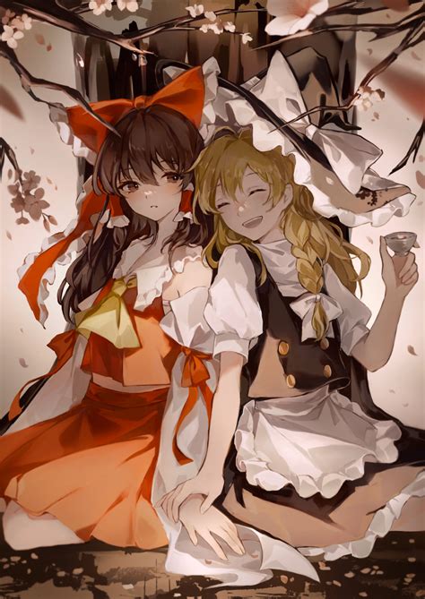 Safebooru 2girls Absurdres Ascot Blonde Hair Bow Braid Brown Eyes