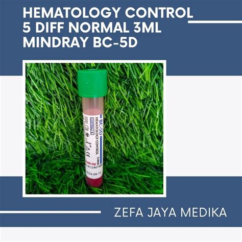 Jual Hematology Control 5 Diff Normal 3ml Mindray Bc 5d Kontrol Hematologi 5 Diff Normal