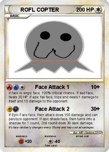 Pokémon Rofl Copter 2 2 Face Attack 1 My Pokemon Card