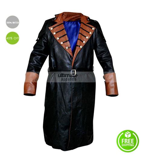 Assassins Creed Unity Arno Dorian Costume Trench Coat