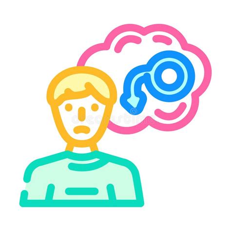 Erectile Dysfunction Color Icon Vector Illustration Stock Illustration