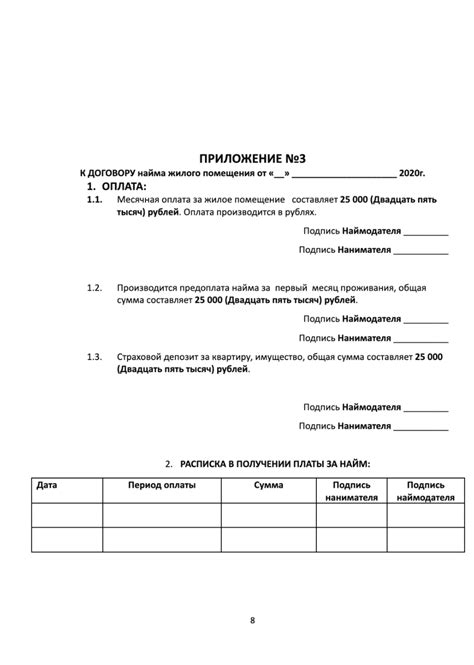 Я составила договор найма квартиры
