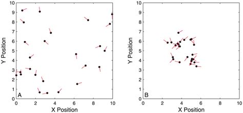 Example Of The Simulated System With Random Initial Configuration A Download Scientific