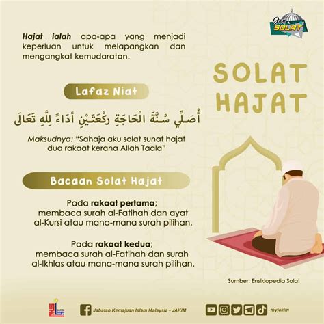 Panduan Solat Hajat Niat And Doa Lengkap Jakim