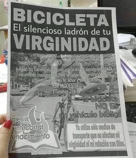 Bicycle The Silent Thief Of Your Virginity Pentecostal Flyer R