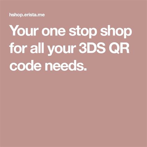 Your One Stop Shop For All Your 3ds Qr Code Needs Coding How To Find Out Qr Code