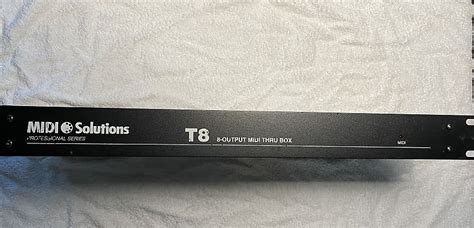 Midi Solutions T8 8 Output Midi Thru Box Schwarz Reverb