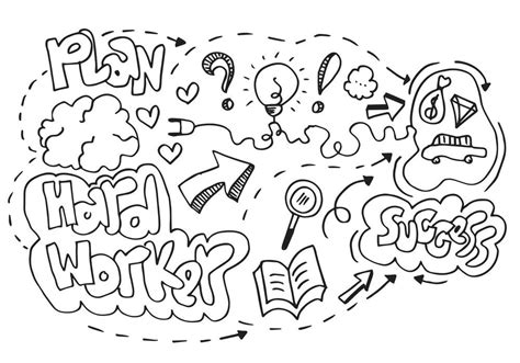 Doodle Mind Map Vector Art Icons And Graphics For Free Download