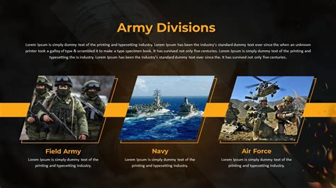 Army Division Presentation Template Slidekit