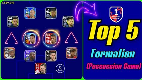Top 5 Best Formation For Possession Game In Efootball 2023 Mobile 4 2