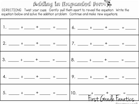Practice 30 Easily Expanded Form Worksheets 1st Grade Simple Template
