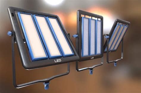 3d Model Movie Studio Led Light Array Fixture Pbr