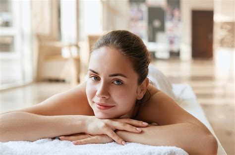 Premium Photo Beautiful Woman Relaxing In Spa Salon