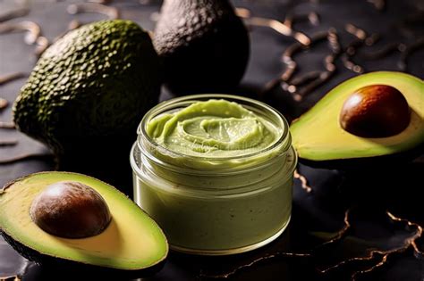 A Jar Of Green Face Cream Made From Natural Plant Based Ingredients