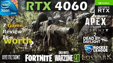Nvidia GeForce RTX 4060 with Intel Xeon E5-2640 v3 Gaming performance ...