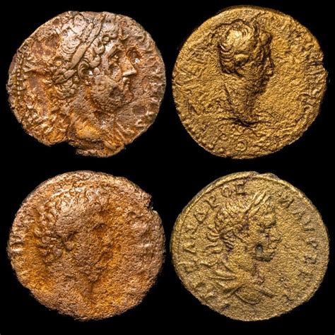 Imperio Romano Imperio Romano Provincial Lote De 4 Monedas Æ