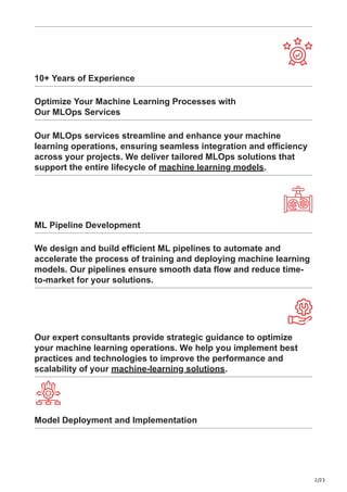 MLOps Consulting Services MLOps Developmemt SoluLab PDF