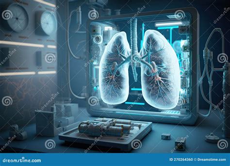 Creating Artificial Lungs Medical 3d Printing Of Lung Model Stock