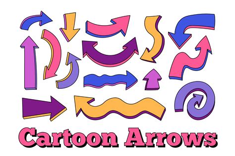 Cartoon Arrows Graphic By Rin Green · Creative Fabrica