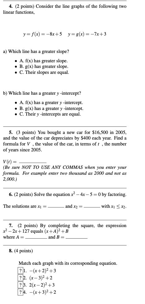 Solved 1 3 Points The Expression 3b−122a−4−1 Equals