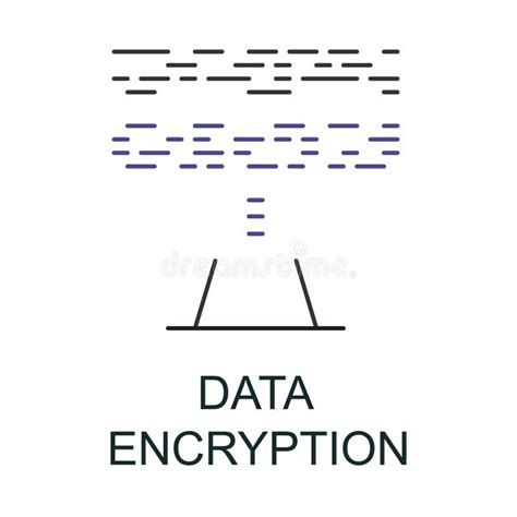 Data Encryption Icon Vector Icon Design Stock Illustration Illustration Of Editable