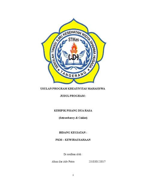 Keripik Pisang Dua Rasa0a Setr Abim Pdf