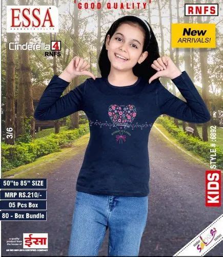 Essa Girls Cinderella 4 Rnfs At Rs 138 Piece Girls Casual T Shirts In