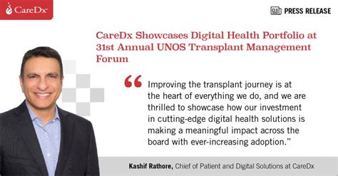 Caredx Inc On Linkedin Caredx Showcases Digital Health Portfolio At