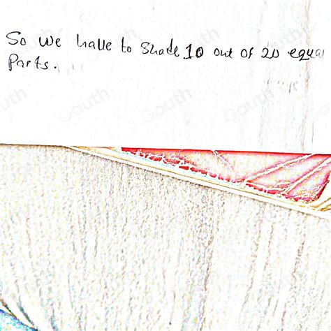 Solved The Figure Below Is Cut Into 20 Equal Parts Shade 50 Of The Figure [math]