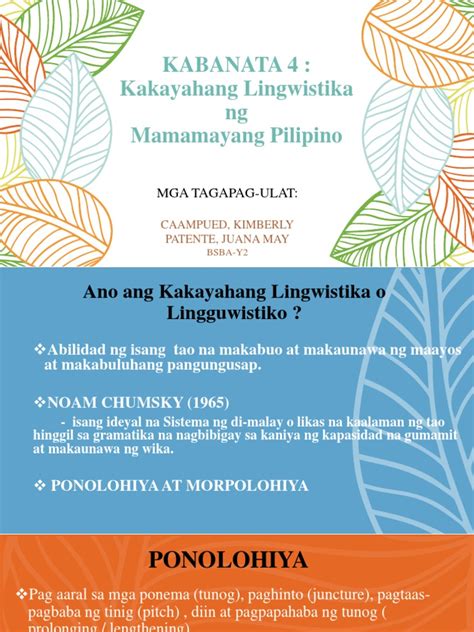 Ponolohiya Morpolohiya Caampued And Patente Bsba Y2 Pdf