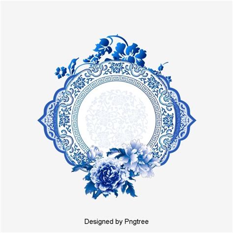아름답고 화려한 꽃 일러스트 테두리 요소 디자인 반지 레이스 틀 화려한 Png 일러스트 및 Psd 이미지 무료 다운로드