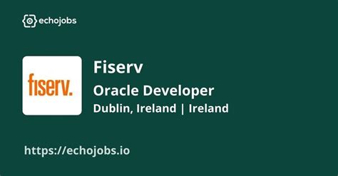 Fiserv Is Hiring Oracle Developer Dublin Ireland Ireland Kafka Oracle Sql Api Rbackendjobs