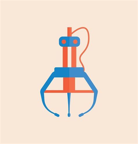 Claw Crane Machine Vector And Icon Design Abstract Robot Claw