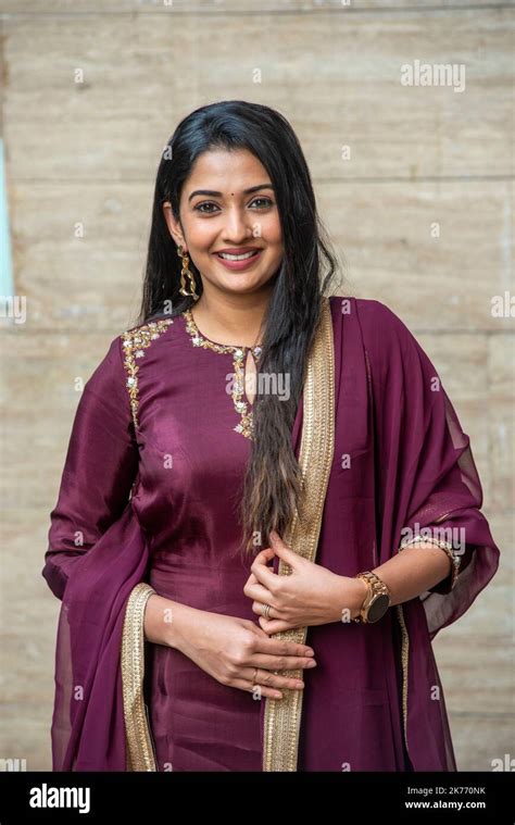 Indian Actress Sonal Monteiro Poses For Photos During The Promotion Of Banaras Movie In New