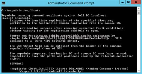 How To Check Ad Replication Between Domain Controllers