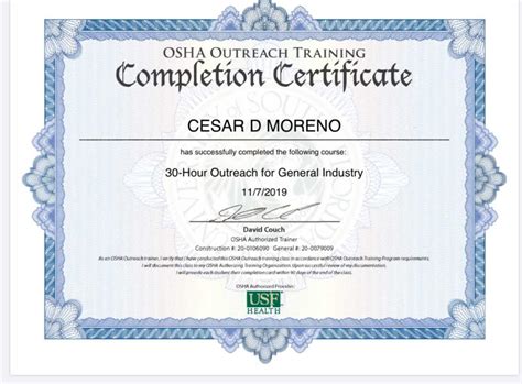 Cesar Moreno On Linkedin Just Got This Safety Certificate👍