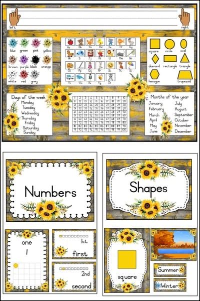 Sunflower Classroom Package · Dazziling School Decor