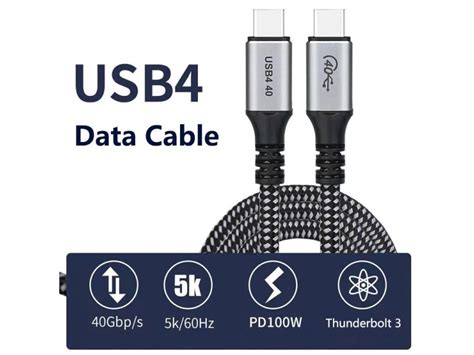 USB Kabl Tip C 0 5m 4K Thunderbolt 3 USB4 0 Kupindo Com 72951417