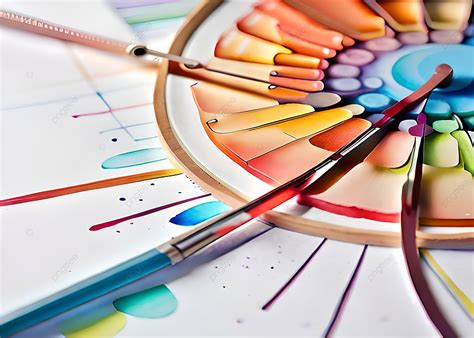 깨진 페인트 브러시 배경이 있는 색상 팔레트 그림 물감 페인트 화려한 배경 일러스트 및 사진 무료 다운로드 Pngtree