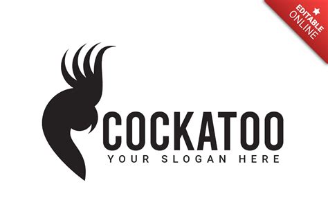 Cockatoo Parrot Bird Logo Design Template Free Design Template