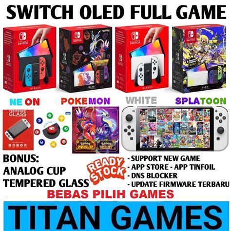 Jual Nintendo Switch Oled Cfw 128gb Full Game Oled Console Cfw Shopee