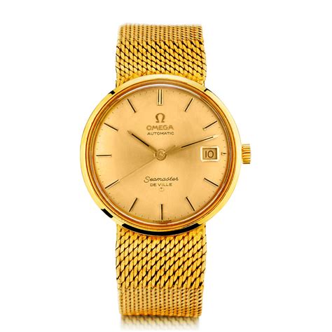 Omega Seamaster De Ville In 18kt Yellow Gold Van Rijk Estate