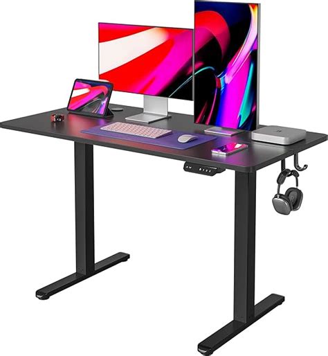 FEZIBO Bureau Assis Debout Électrique cm Bureau Table Debout Réglable en Hauteur