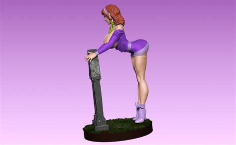 Obj File Daphne From Scooby Doo Sexy Pose At Graveyard 🫦 ・3d Printable
